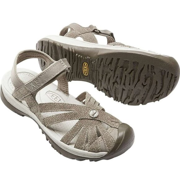 Merrell | Shoes | Keen Rose Sandals Womens 75 Taupe Closed Toe Hiking ...
